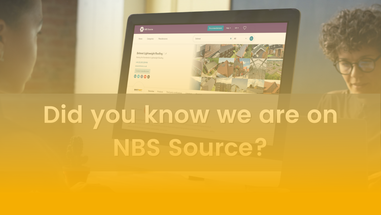 Britmet are Proud to Offer Full NBS Source-Backed Specification Service